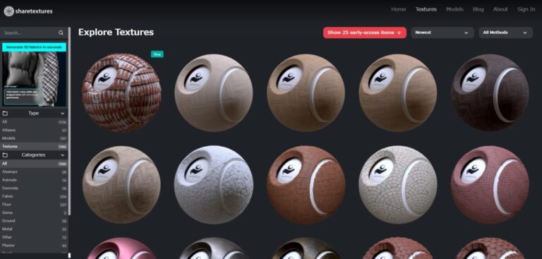 【無料】1500以上のテクスチャー、3Dモデルが利用できる素材サイト「sharetextures」【CC0】 – ぽりとぴ