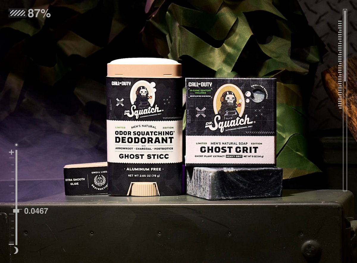 「Call of Duty」ファン必見！ Dr. Squatchの限定コラボ石鹸＆デオドラントが登場【特典コード付き】 – ぽりとぴ