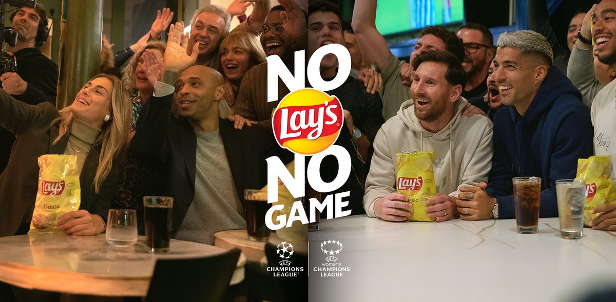 メッシたち、サッカーのレジェンドと一緒に試合観戦！「Lay’s Crawl」 – ぽりとぴ